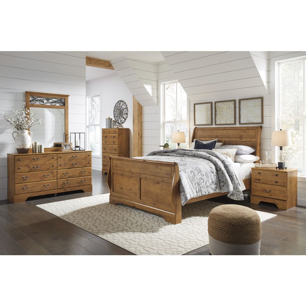 Furniture Plus Bittersweet 7 Piece Queen Sleigh Bedroom