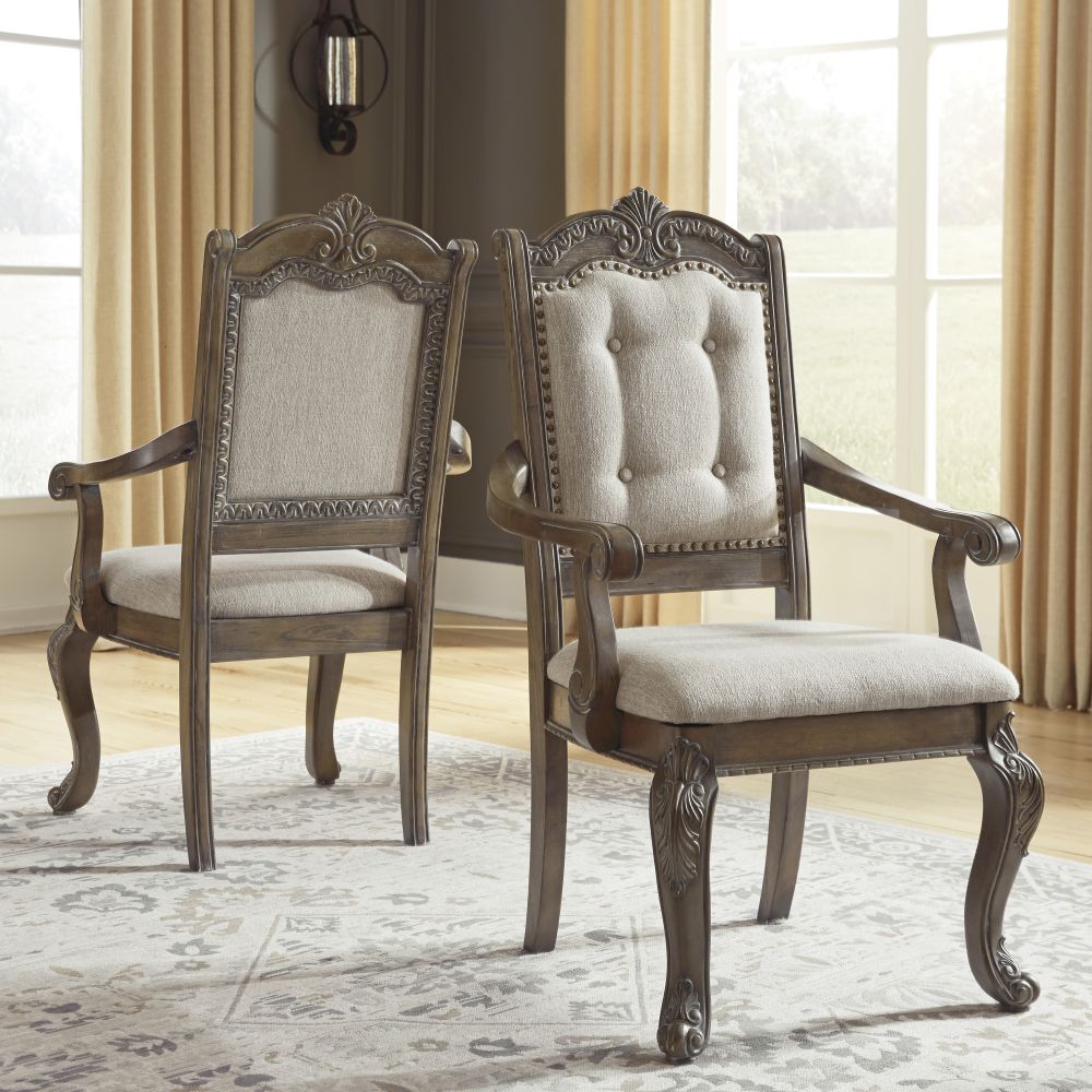 Furniture Plus Charmond Brown Side Arm Chair