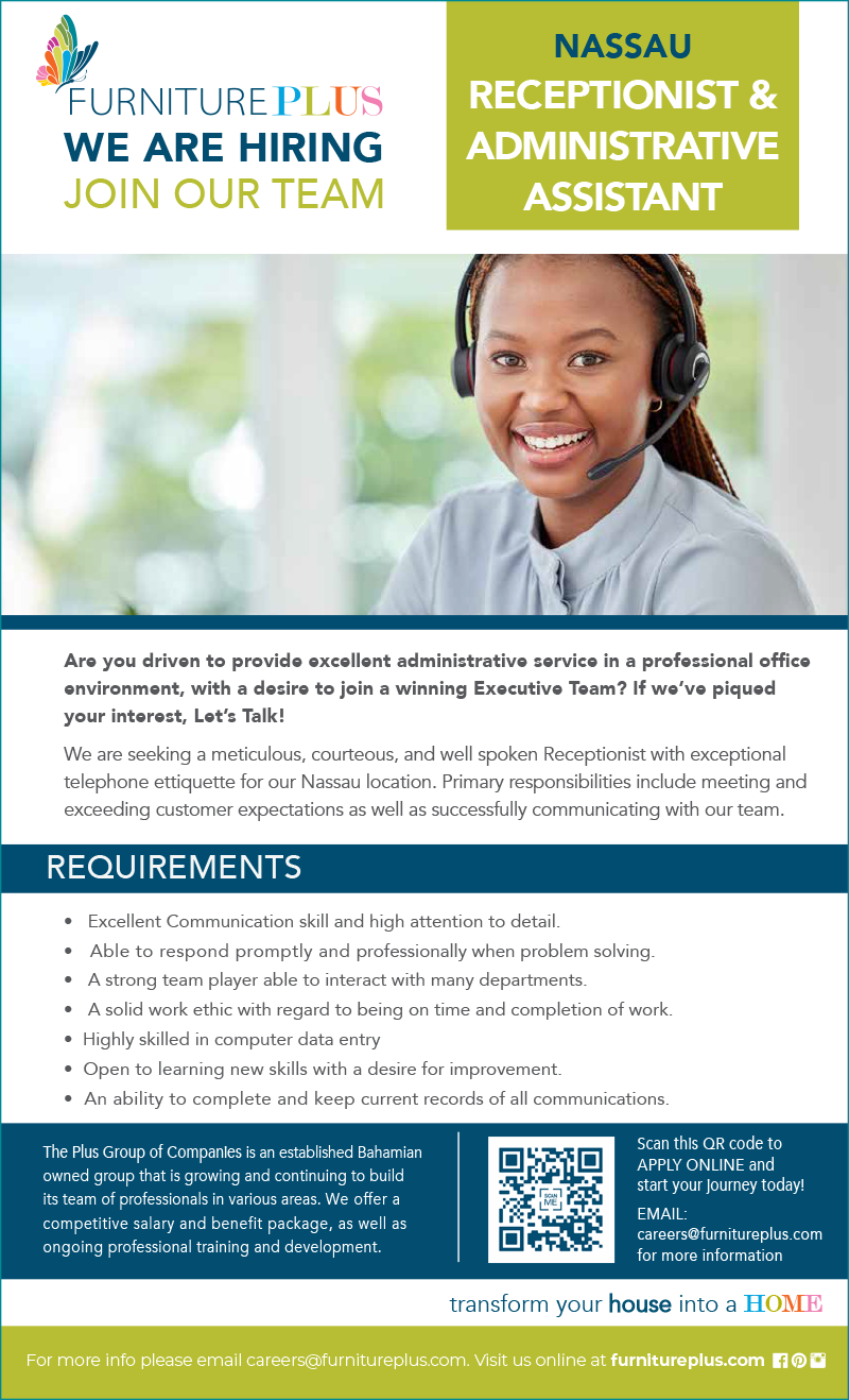 Furniture Plus Available Positions